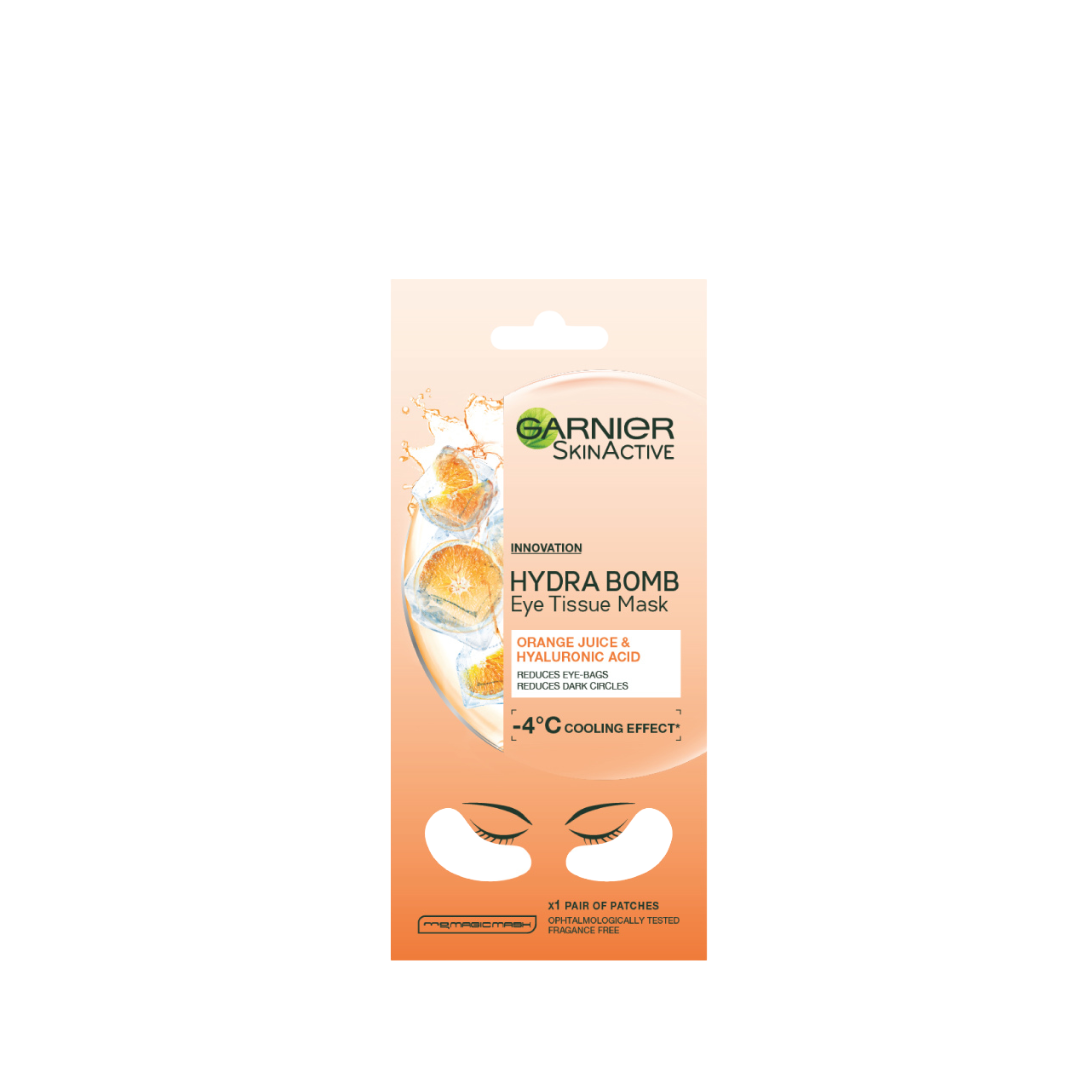Garnier Hyaluronic Acid and Orange Eye Sheet Mask | feel22 | Lebanon ...