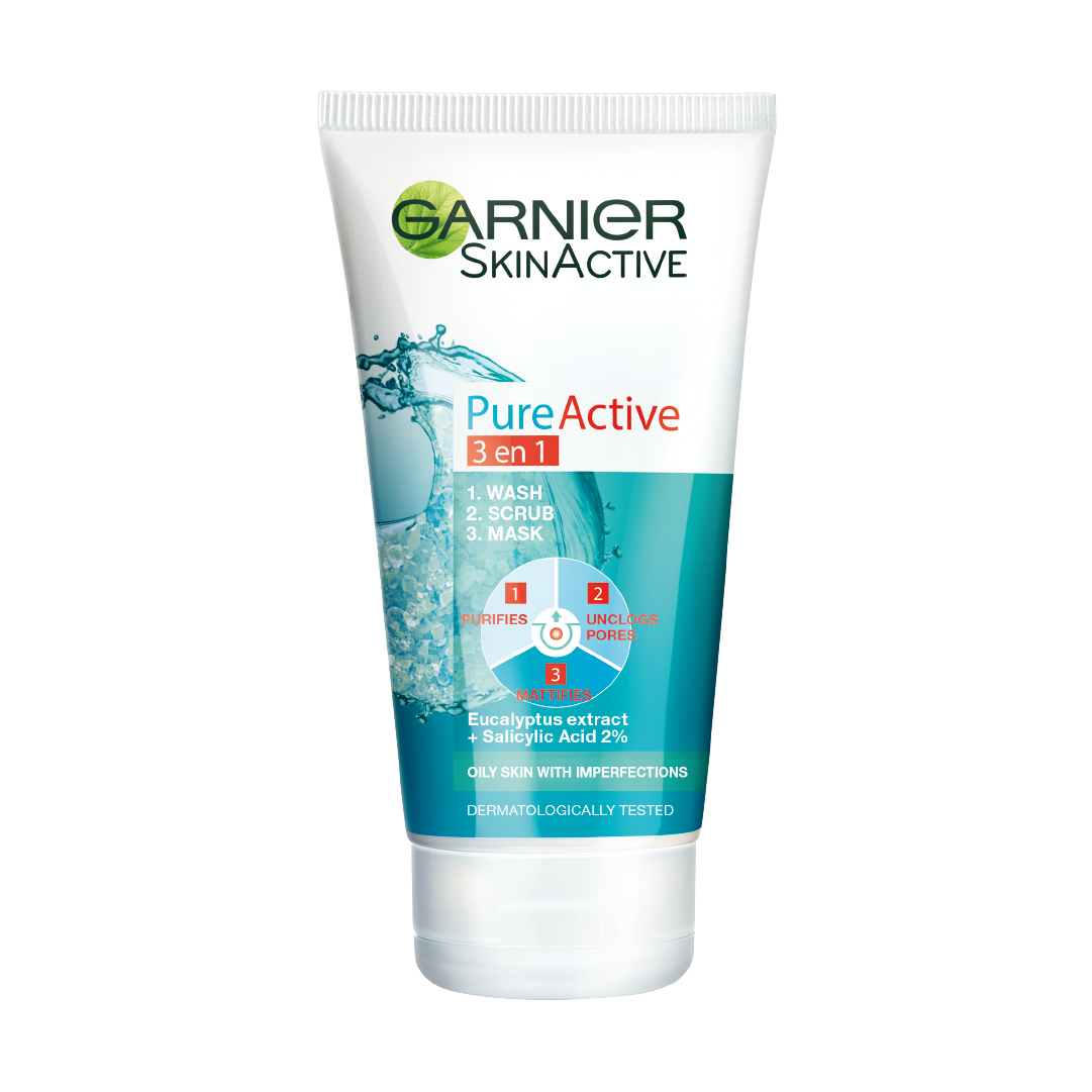 Garnier Pure Active Wash 3 in 1 | Skin Care| feel22 | Lebanon – int ...